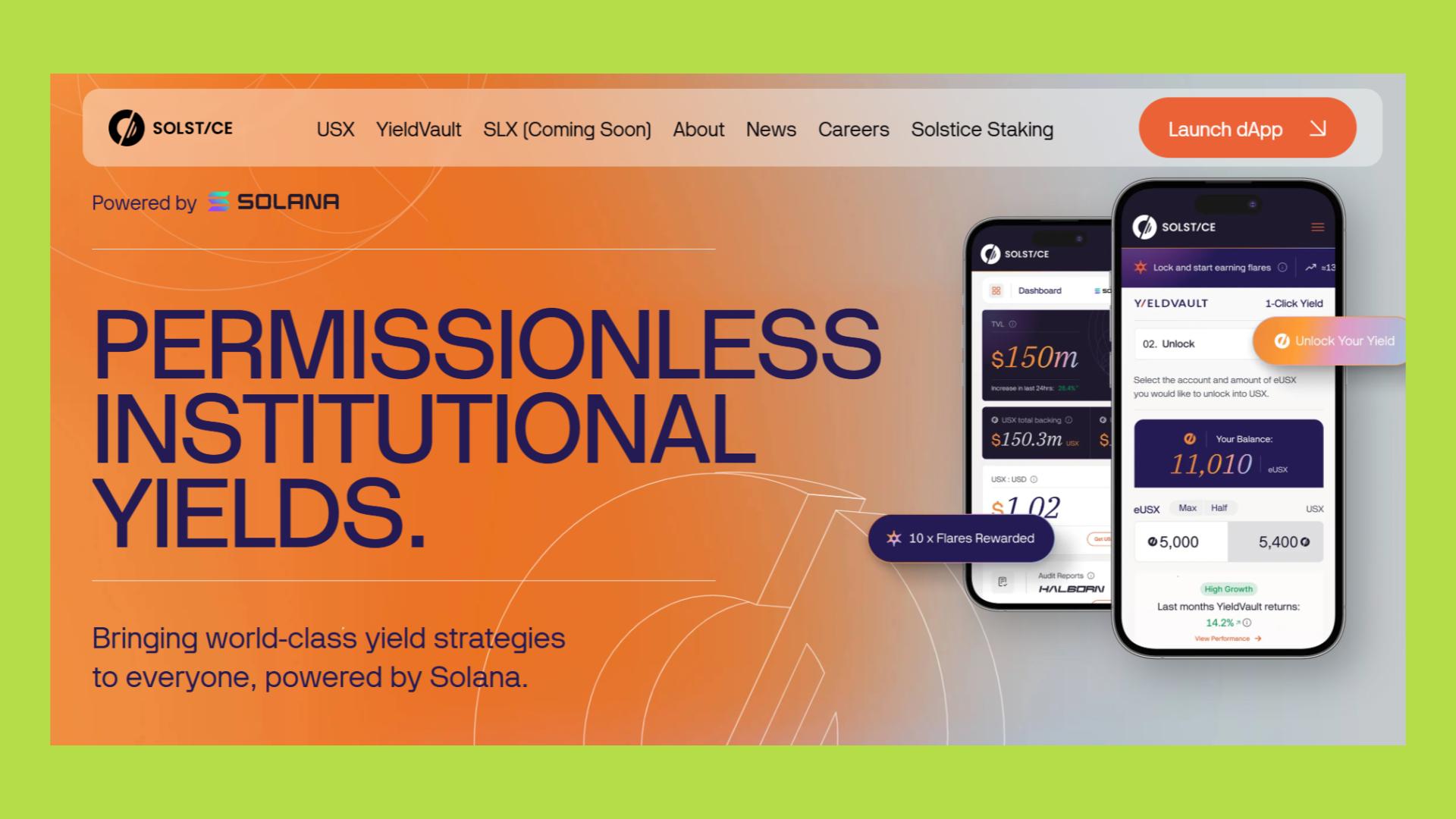 Solstice: Nền tảng tạo lợi suất trên hệ Solana